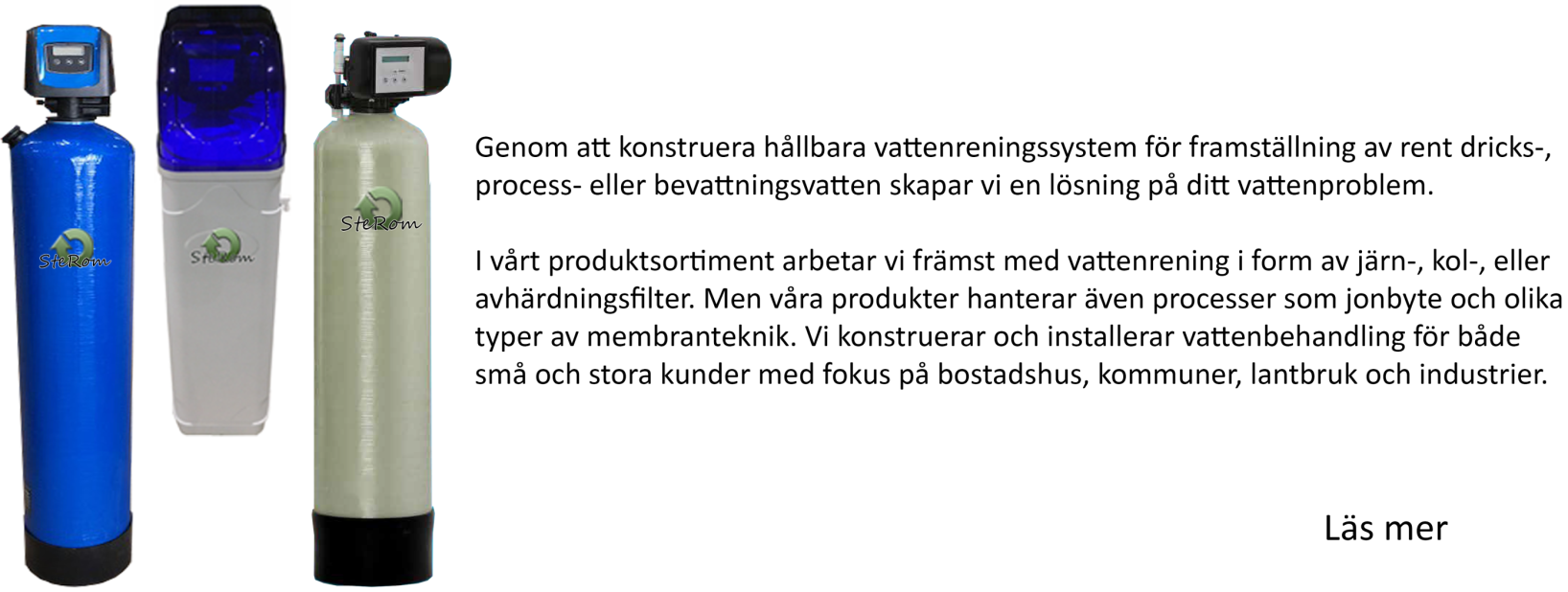 Hem | Minireningsverk och VA produkter - Sterom.se