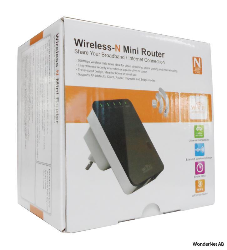 Wireless N Mini Router 300Mbps 2,4GHz | WonderNet AB