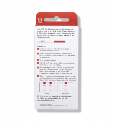 Graviditetstest RFSU - Testa ofta 8st | Barn och Fertilitetsbutiken.se